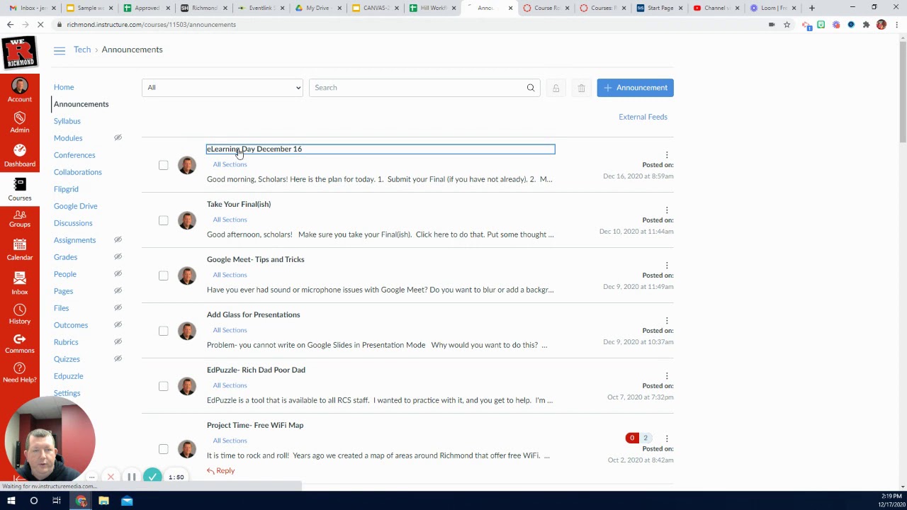 Canvas- Weekly Agenda - YouTube