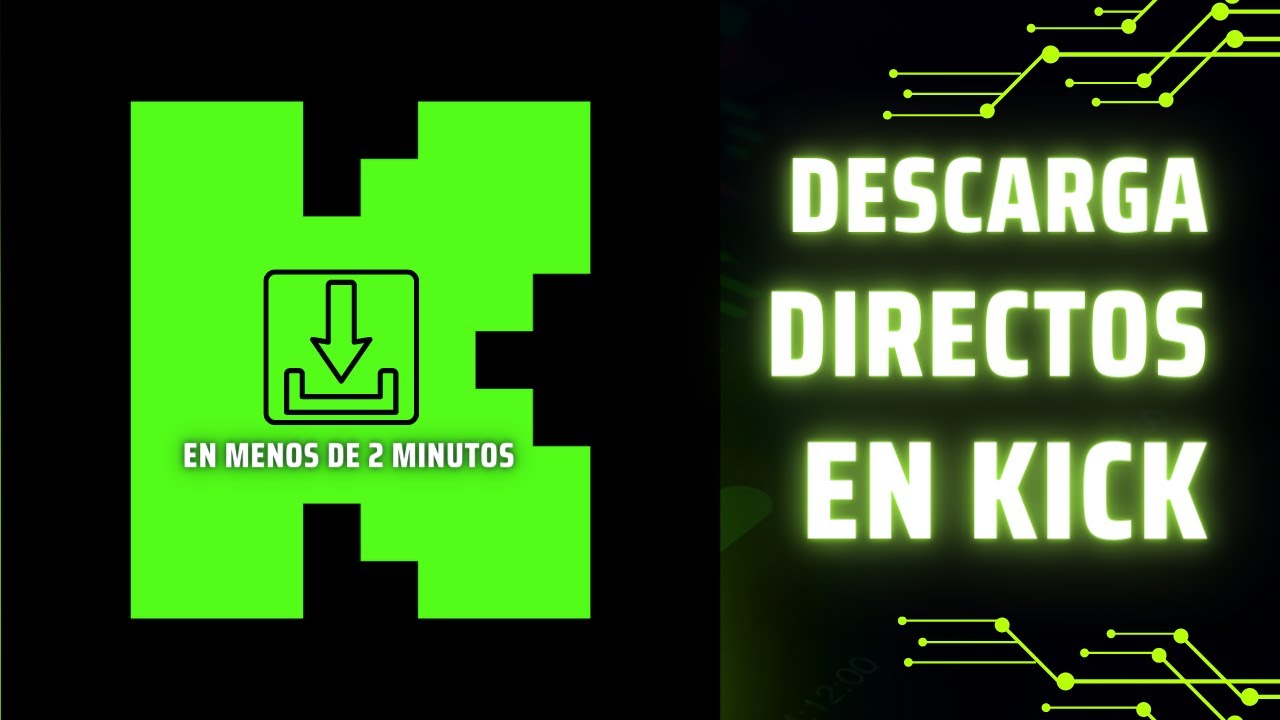 Como descargar directos de kick en menos 2 minutos - YouTube
