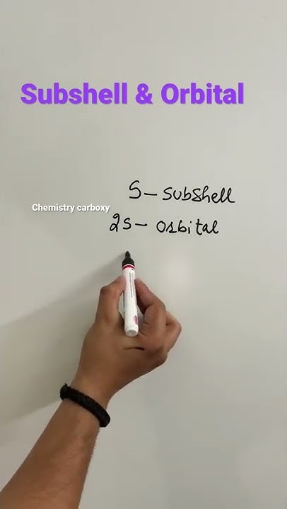 What is the difference between Subshell and Orbital #atom - YouTube