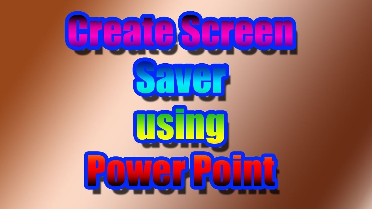 Making Screen Saver by using Power Point|| Presentation Creation - YouTube