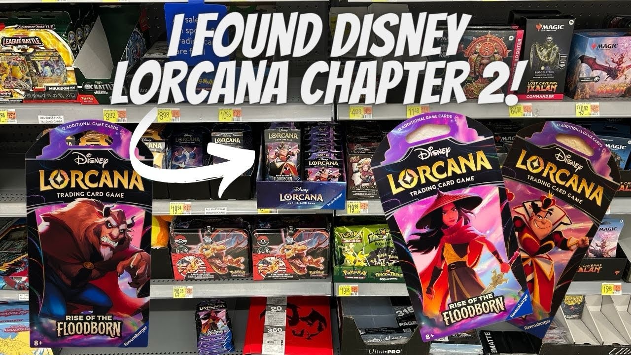 🚨BRAND NEW! DISNEY LORCANA CHAPTER 2 RISE OF THE FLOODBORN! FOUND THESE ...