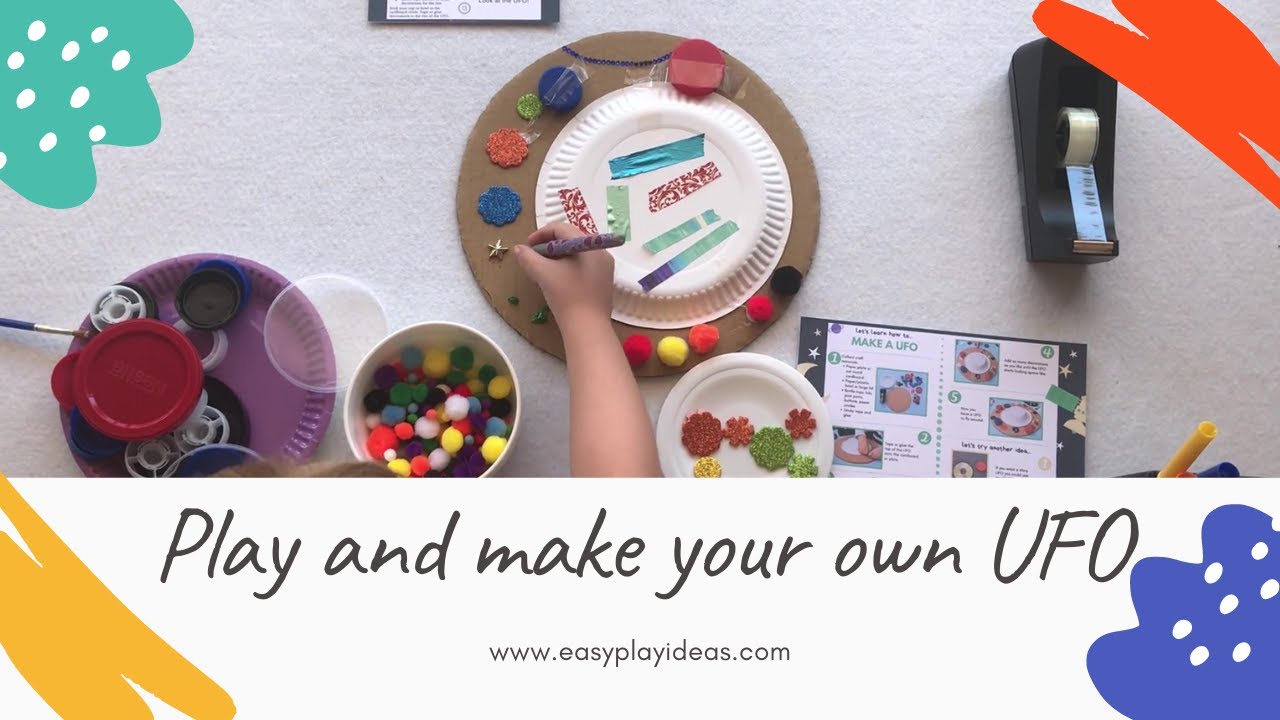 PLAY IDEAS | Cardboard crafts: How to make your own cardboard UFO - YouTube