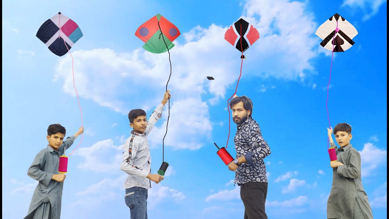 Cutting Caught kite With Kite Flying And Fight Challenge | Kite ...