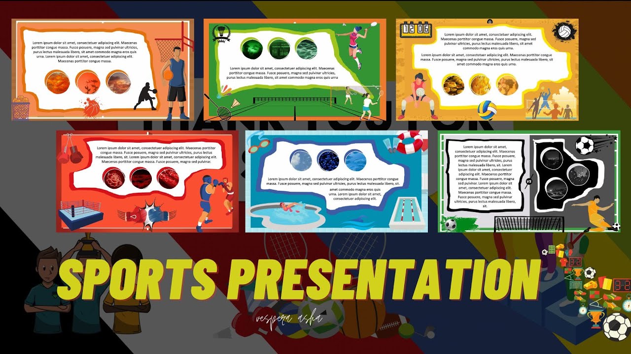 Sports Powerpoint Presentation Template | Animated PPT | Vespera Asha ...