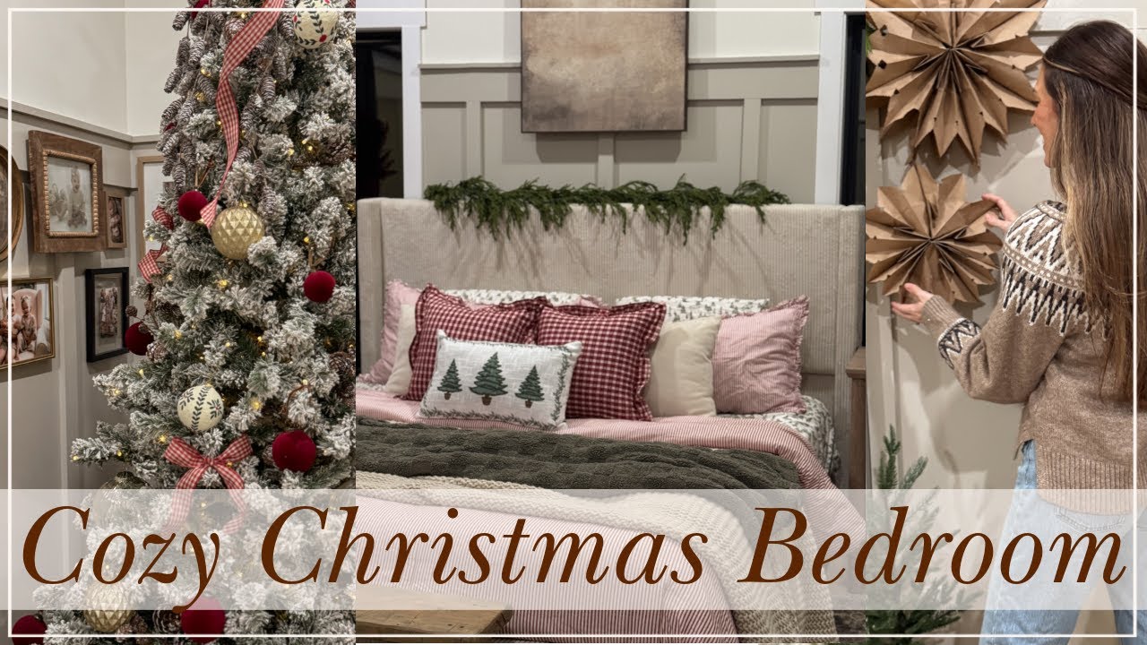 Master Bedroom Christmas Makeover 🎄 | Cozy & Classic Christmas ...