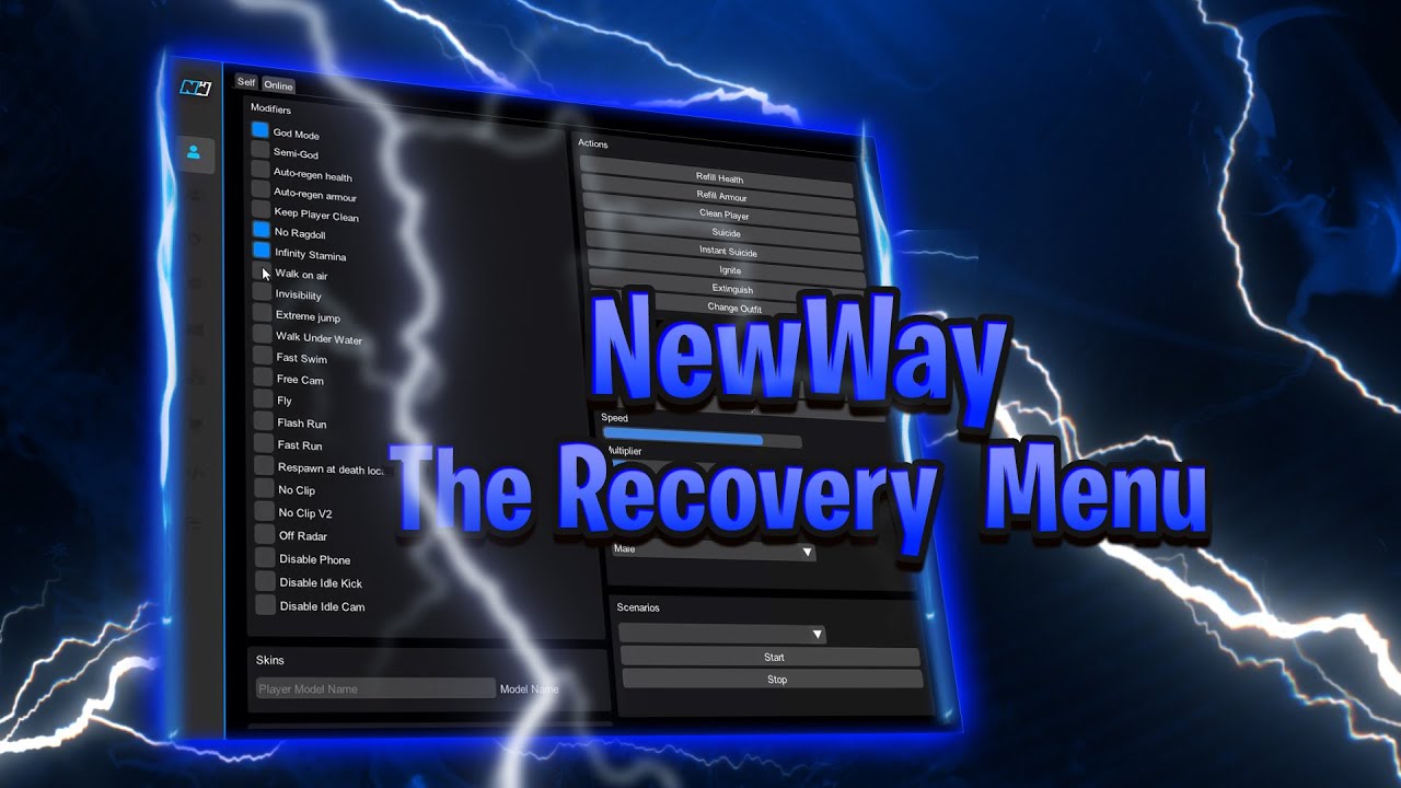 NEWWAY Modmenu Updated (Recovery+undetected* PAID MOD MENU | GTA 5 ...
