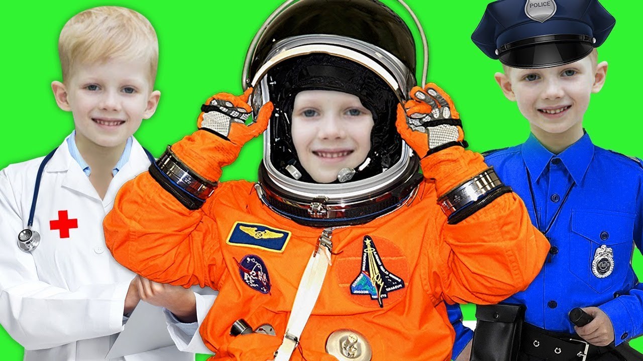 Serge pretend play jobs career & profession - fun kids Video - YouTube