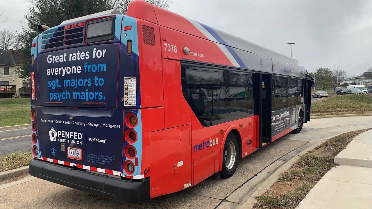 WMATA Metrobus 2016 New Flyer XDE40 Xcelsior #7378 Route Z8 - YouTube