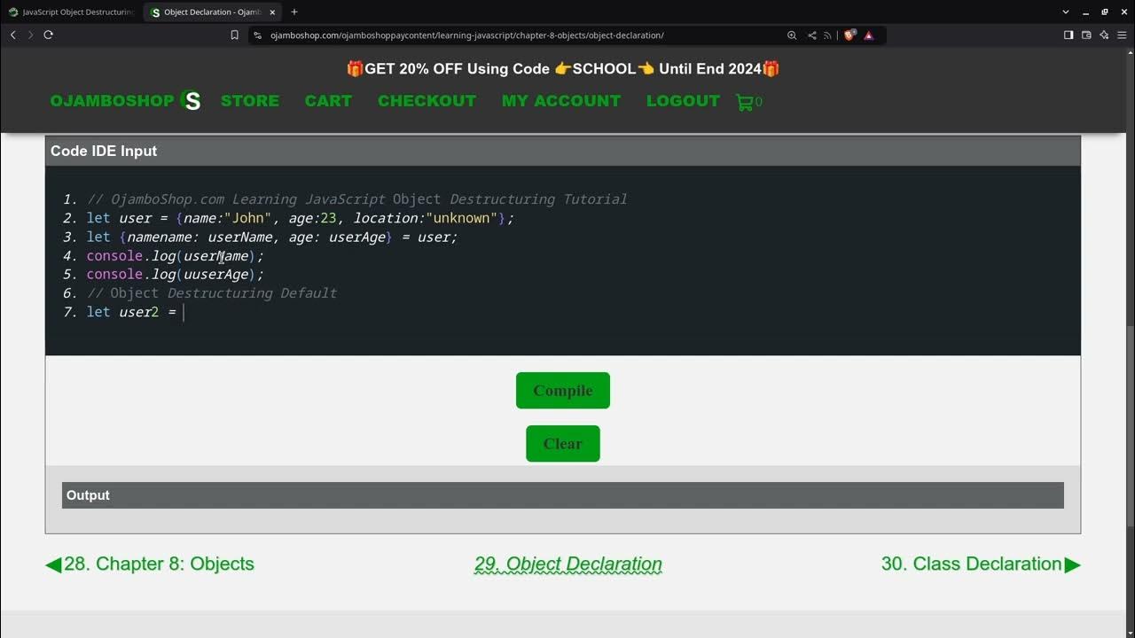 JavaScript Object Destructuring - YouTube