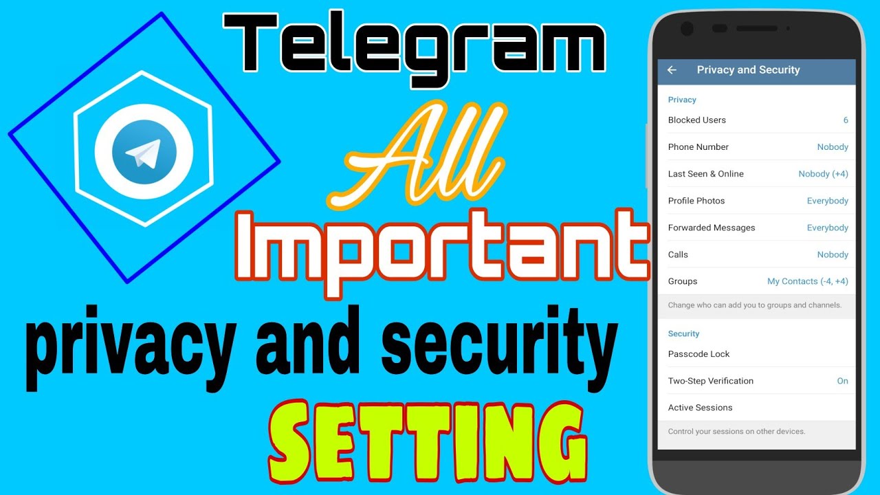 telegram all basic privacy settings , telegram , telegram setting - YouTube