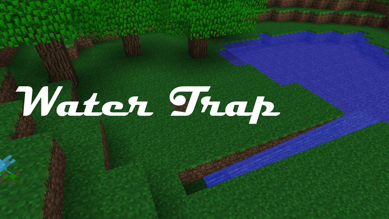 How to Make a Water Trap in Minecraft Pocket Edition - YouTube