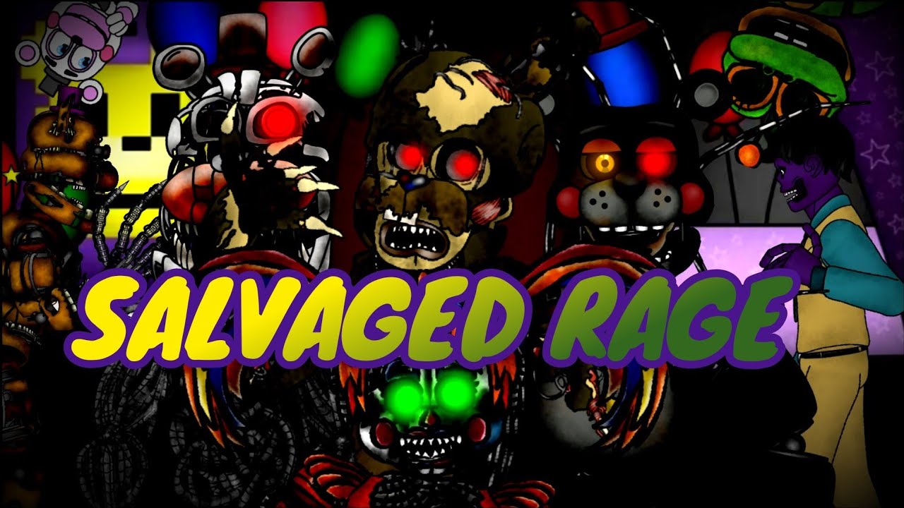 FNAF SCRAPTRAP Song: "Salvaged Rage" || в рисуем мультфильмы 2 || моя ...