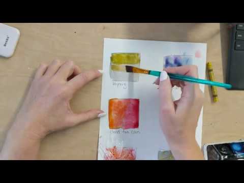 6th grade watercolor techniques - YouTube