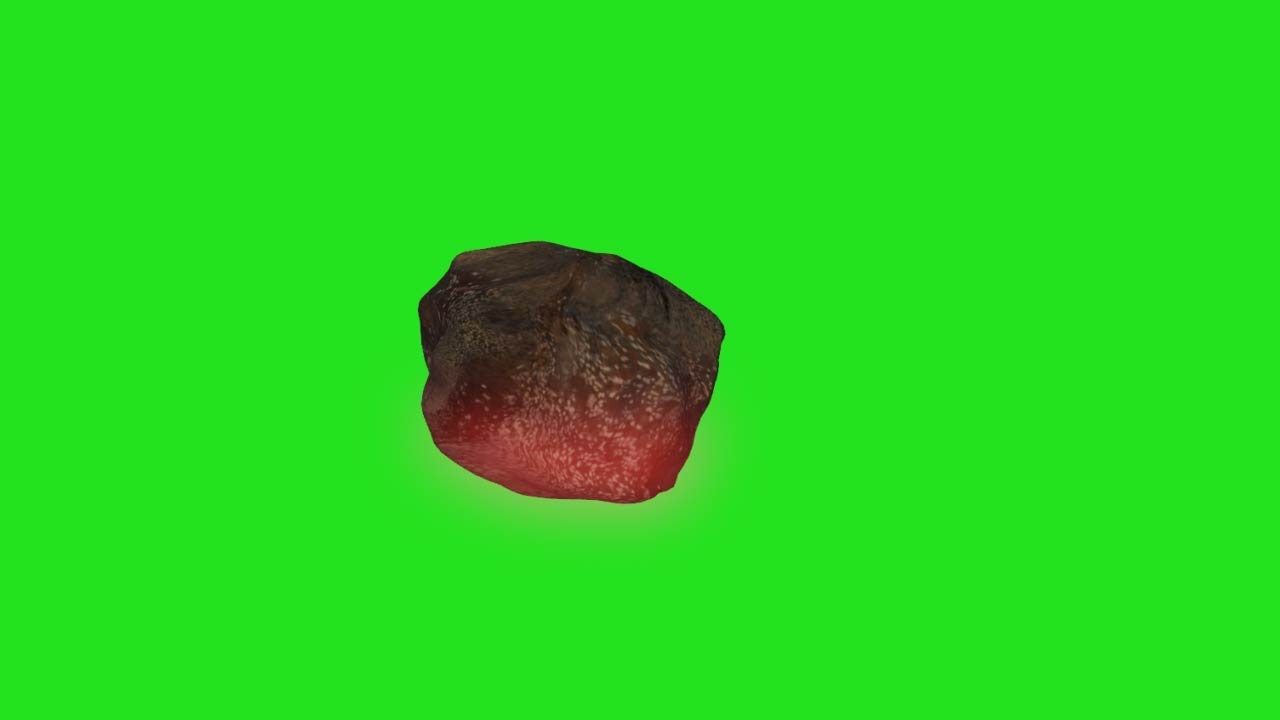 meteorite glows animation - green screen effect - YouTube