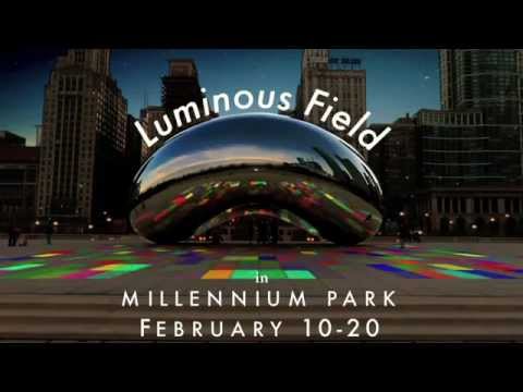 United States Tourism - Chicago - Luminous Field in Millennium Park ...