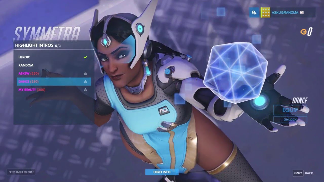 Overwatch: Symmetra. ALL Unlockables Showcase. [Epic Settings. 1080p 60 ...