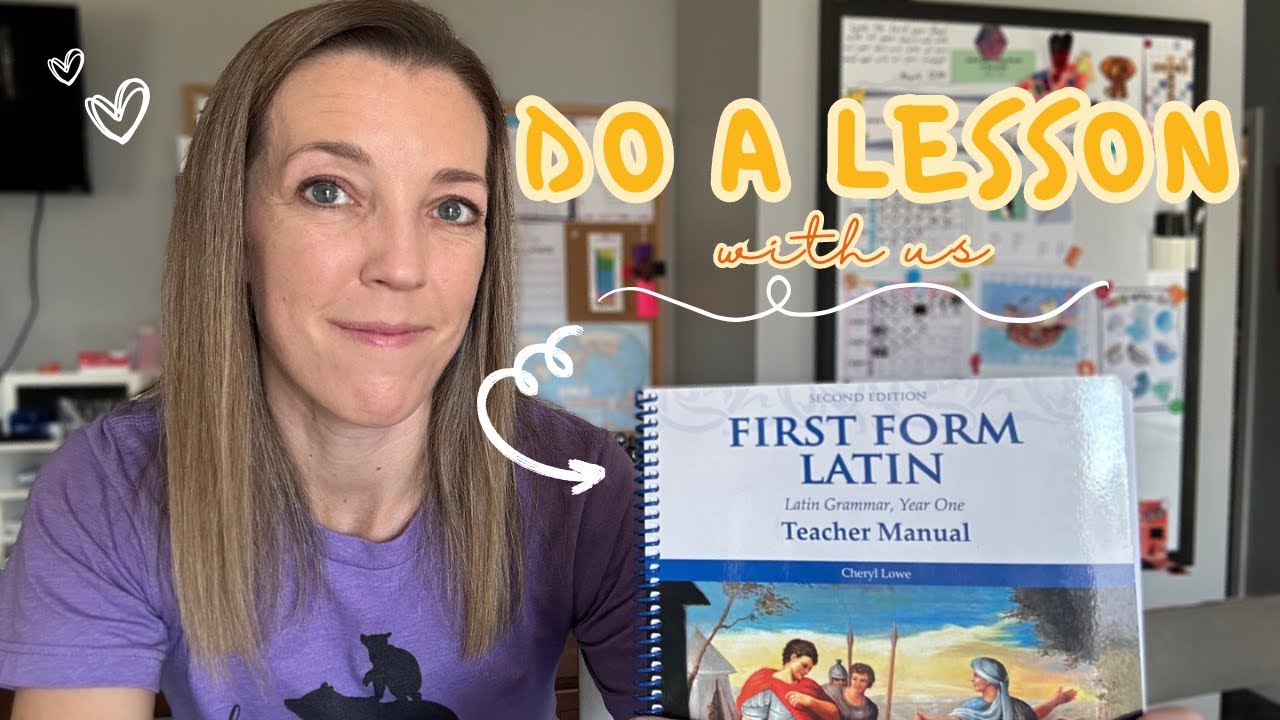 *REAL LIFE* DO A LESSON WITH US // Homeschool Latin Curriculum - YouTube
