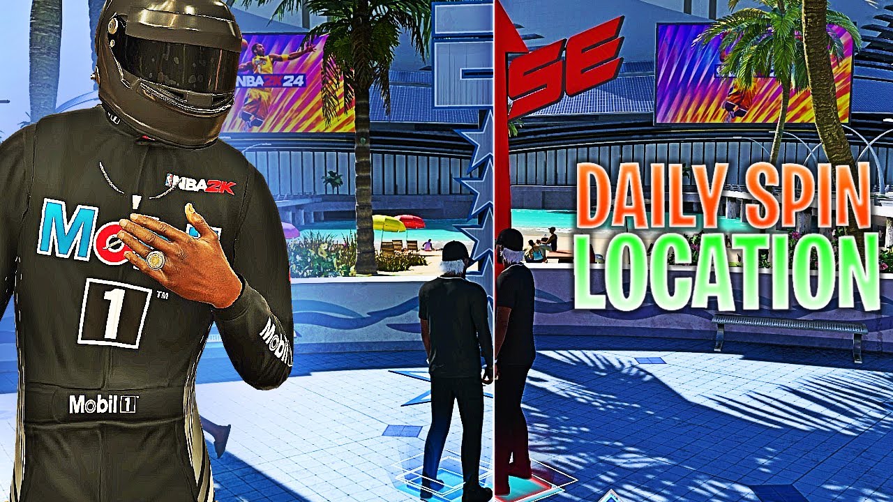 DAILY SPIN PRIZE LOCATION ON NBA 2K24 NEXT GEN! How to Claim your Daily ...