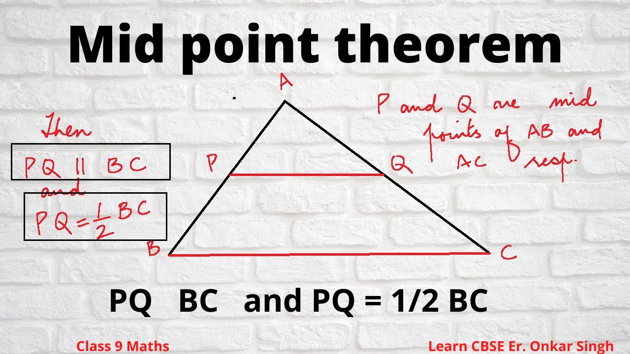 Mid point theorem - YouTube