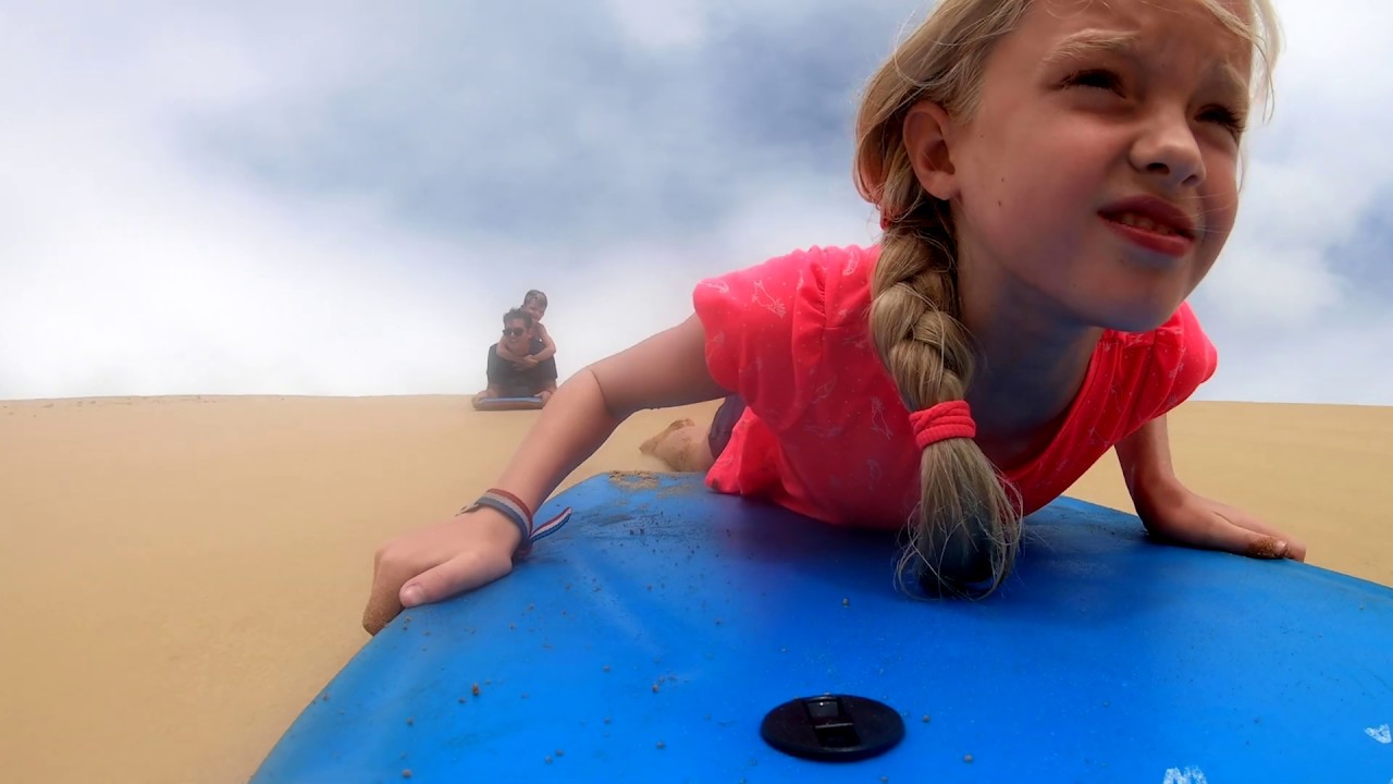 Sandboarding in New Zealand Opononi - YouTube