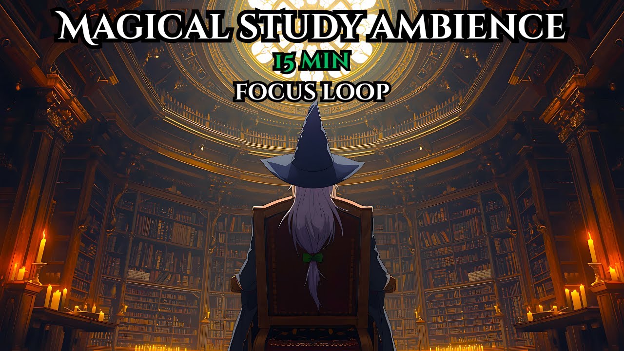 15 MIN Focus Loop – Magical Study Ambience | Melodies of Dragon - YouTube