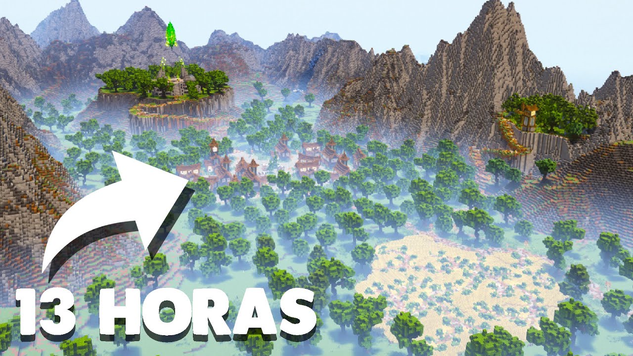 Eu Criei um VALE GIGANTE no Minecraft! | Vale de Mércules - YouTube