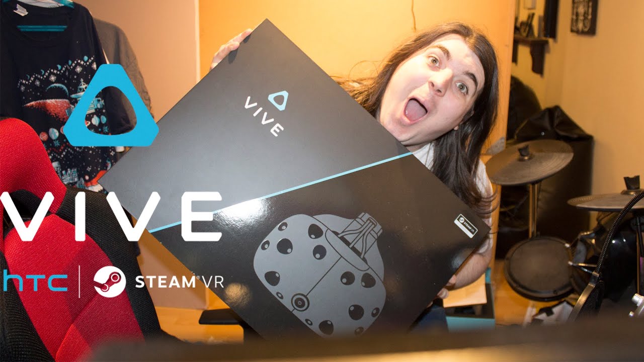 I'm So Happy | HTC Vive Steam VR Unboxing - YouTube