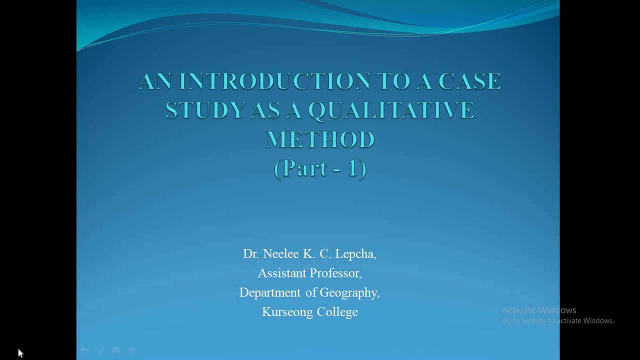 AN INTRODUCTION TO A CASE STUDY AS A QUALITATIVE METHOD PART 1 an-introduction-to-a-case-study-as-a-qualitative-method-part-1