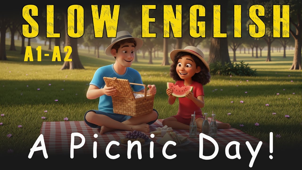 Simple English Conversation | Picnic Day with Jenny and Paul 🧺 Daily ...