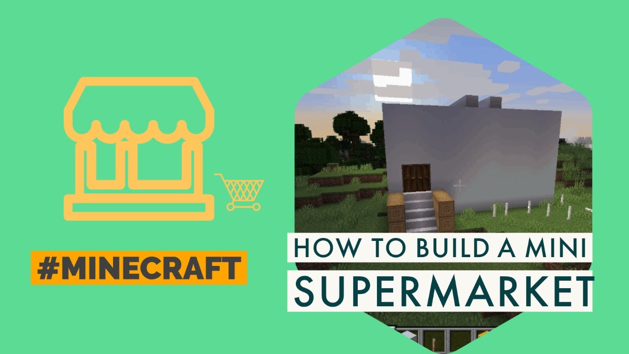#Minecraft #Supermarket - How to make Minecraft Super Market (Step-by ...