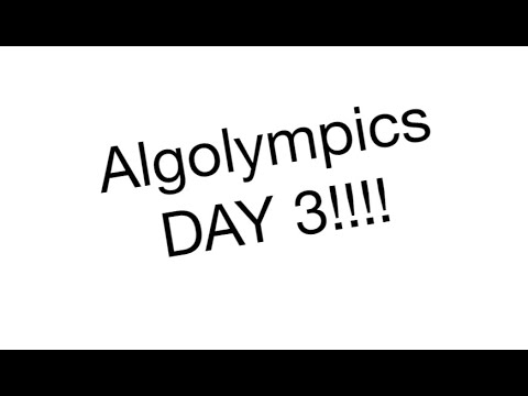 Algolympics Day 3: Lava Escape and Long Jump - YouTube