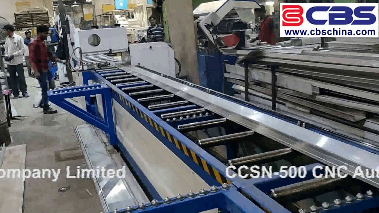Aluminium Formwork Automatic Cutting Machine - YouTube