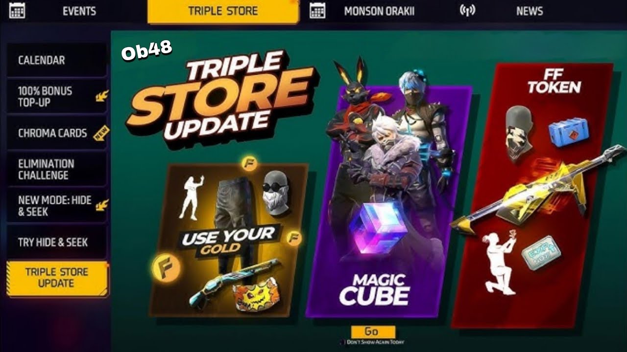 Ob48 New Store Update In Free Fire 🤯🥳| new fashion store update | free fire new event - YouTube