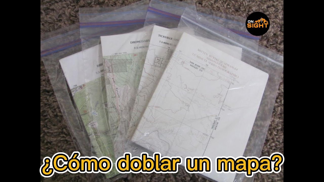 Cómo doblar un mapa - fácil - YouTube