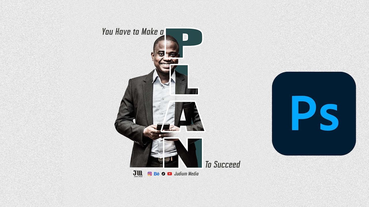 Photoshop Beginner Tutorial || How to Design a Simple Social Media Post ...