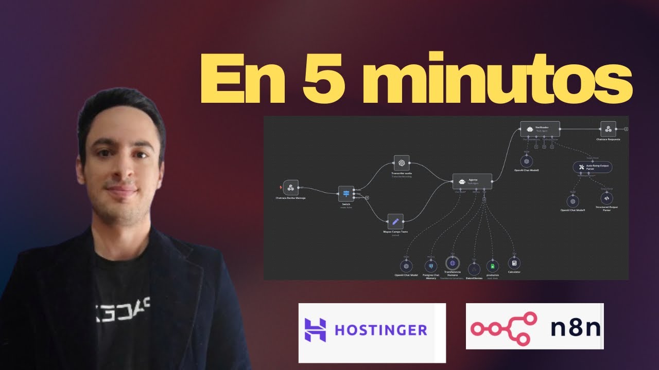 Como configurar n8n en tu propio servidor Hostinger - YouTube