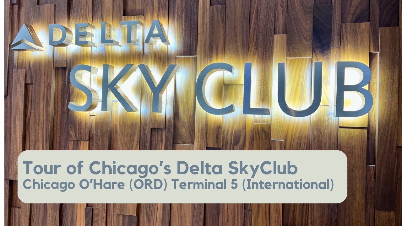 Tour of the Delta Sky Club Lounge at Chicago O'Hare International ...