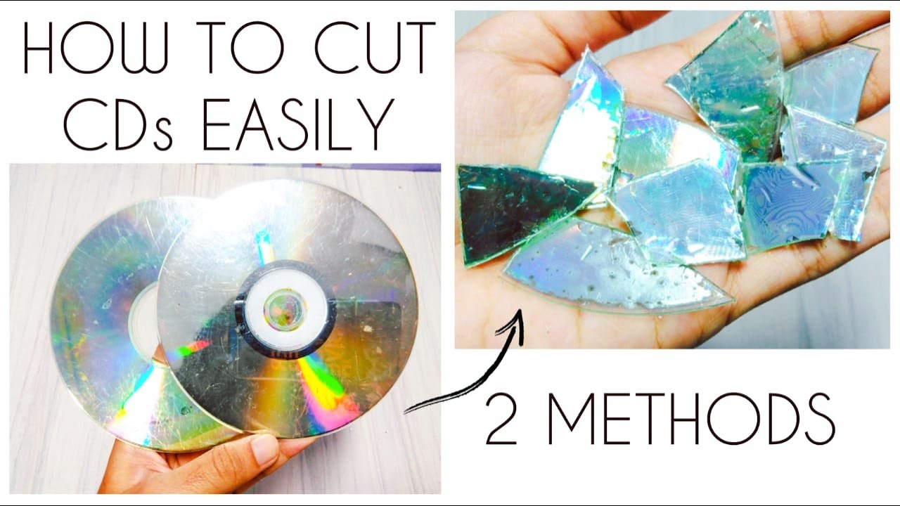 How to Cut CDs Easily / Simple Ways / 2 Methods - YouTube