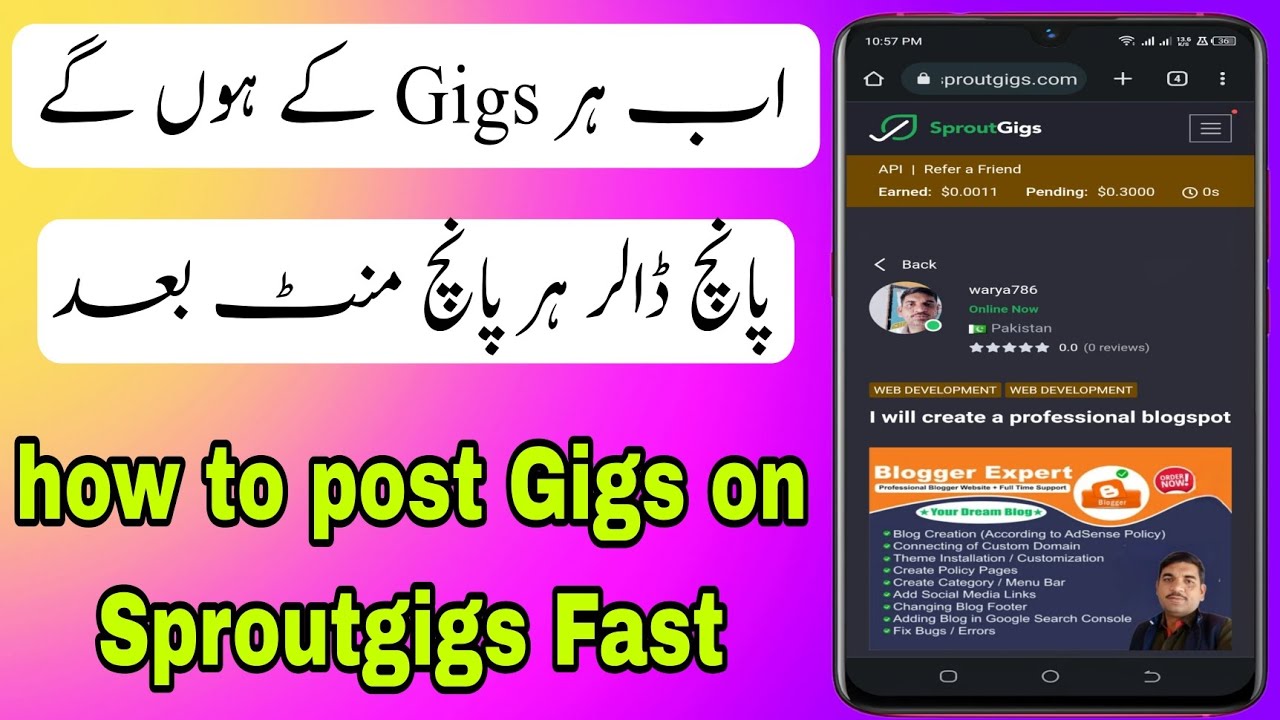 How to post a gig on sproutgigs|Post unlimited gifs on sproutgigs|earn ...