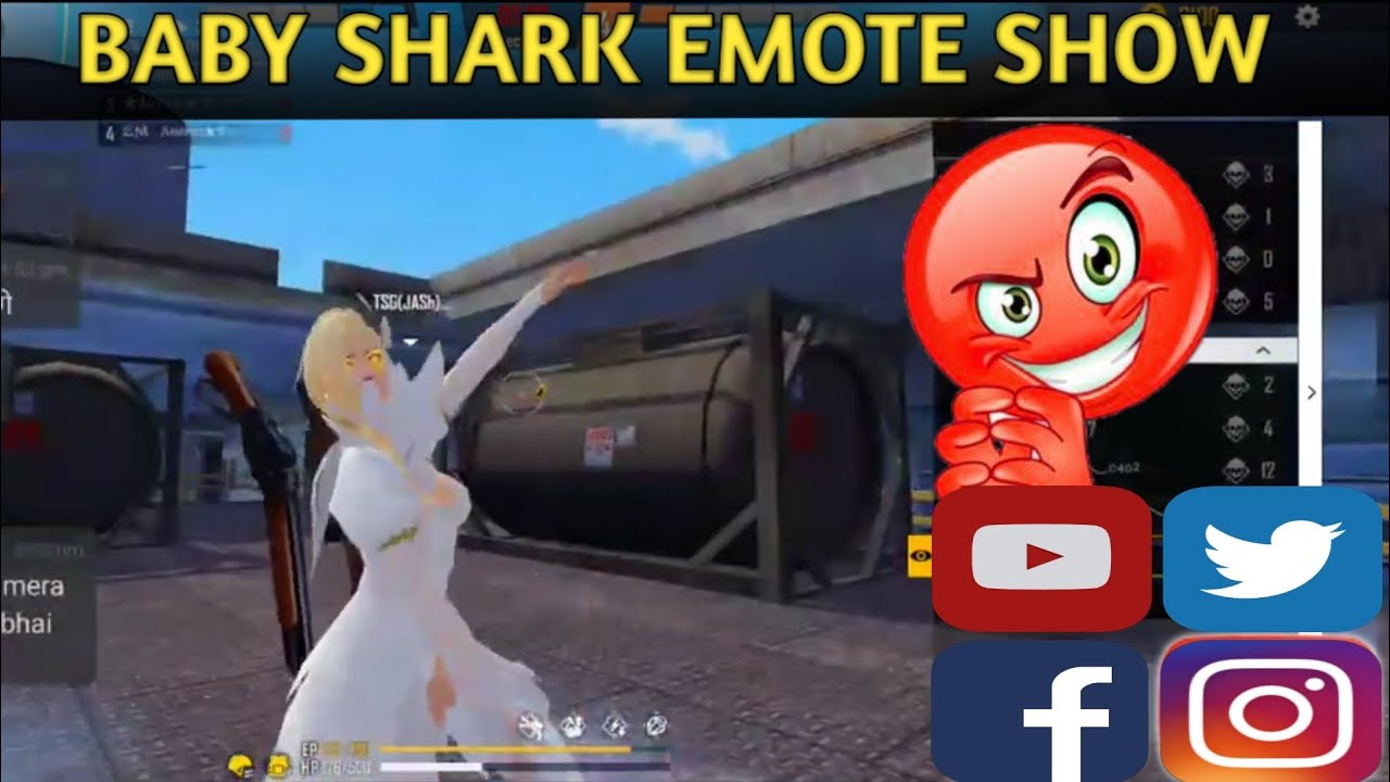 SHOWING BABY SHARK EMOTE TO LOSSERS 🤕 - YouTube