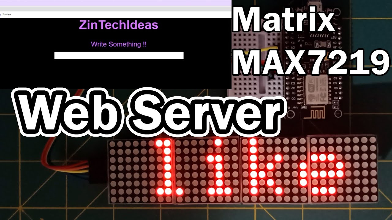 How To Print Text On MAX7219 Matrix Display With ESP8266 From A How To Print Text On MAX7219 Matrix Display With ESP8266 From A