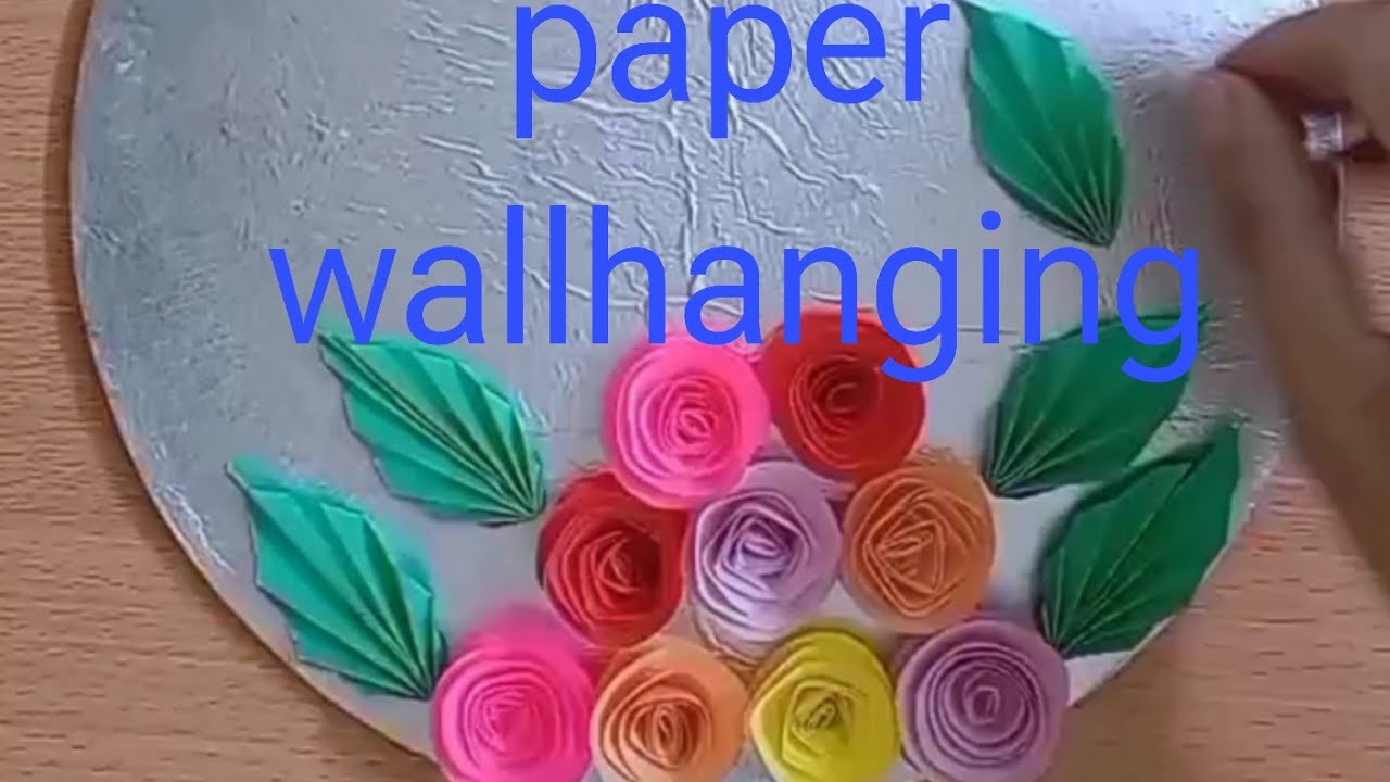 DIY easy wall hanging / # paper craft / Hoor art and craft - YouTube