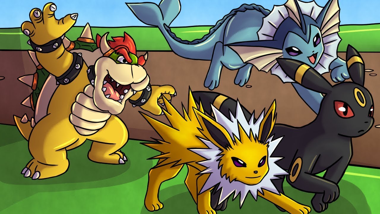 POKEMON VS MARIO DEATHRUN! - YouTube