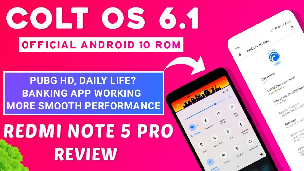 Colt OS 6.1 Official Rom For Redmi Note 5 Pro | PUBG HD, Daily Life?, Banking App, More Smooth ...