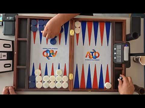 Tolgahan Yılmaz (top) vs Ali Osman Güzeldağ (bottom) I ETB İzmir Açık Modern Tavla Turnuvası