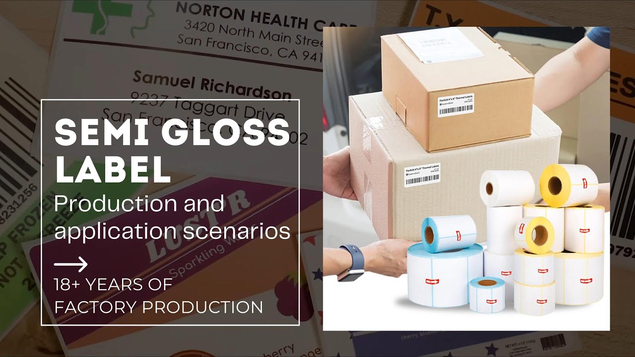 About the production and application display of semi gloss label#semi ...