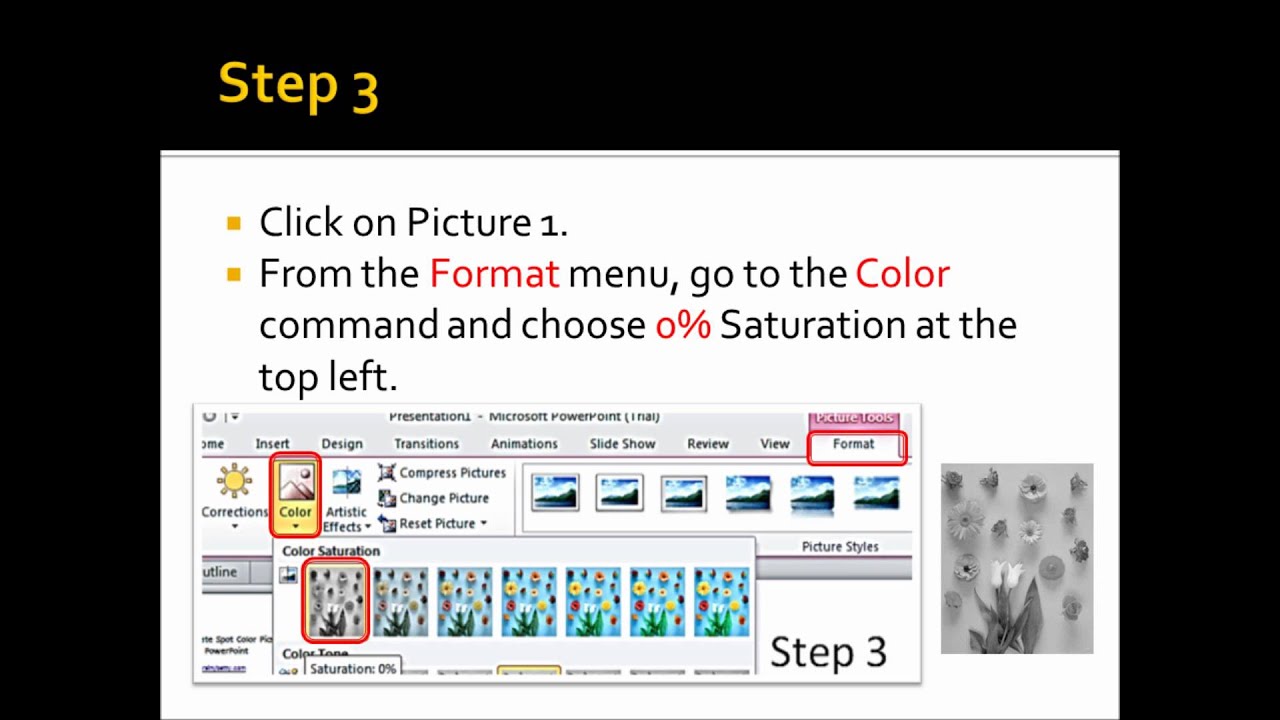 Color Saturation Powerpoint