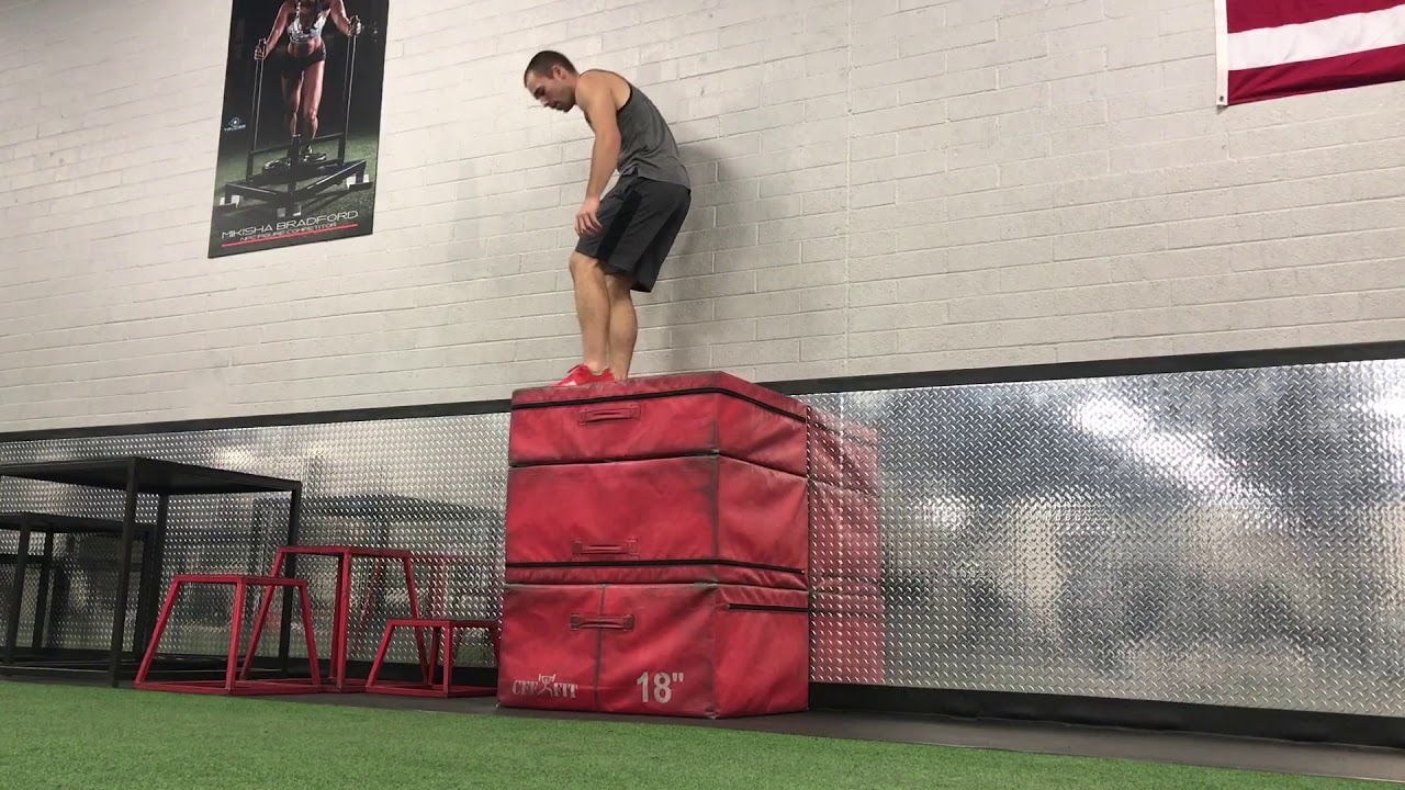 Single Leg Same Leg Landing Box Jump - YouTube