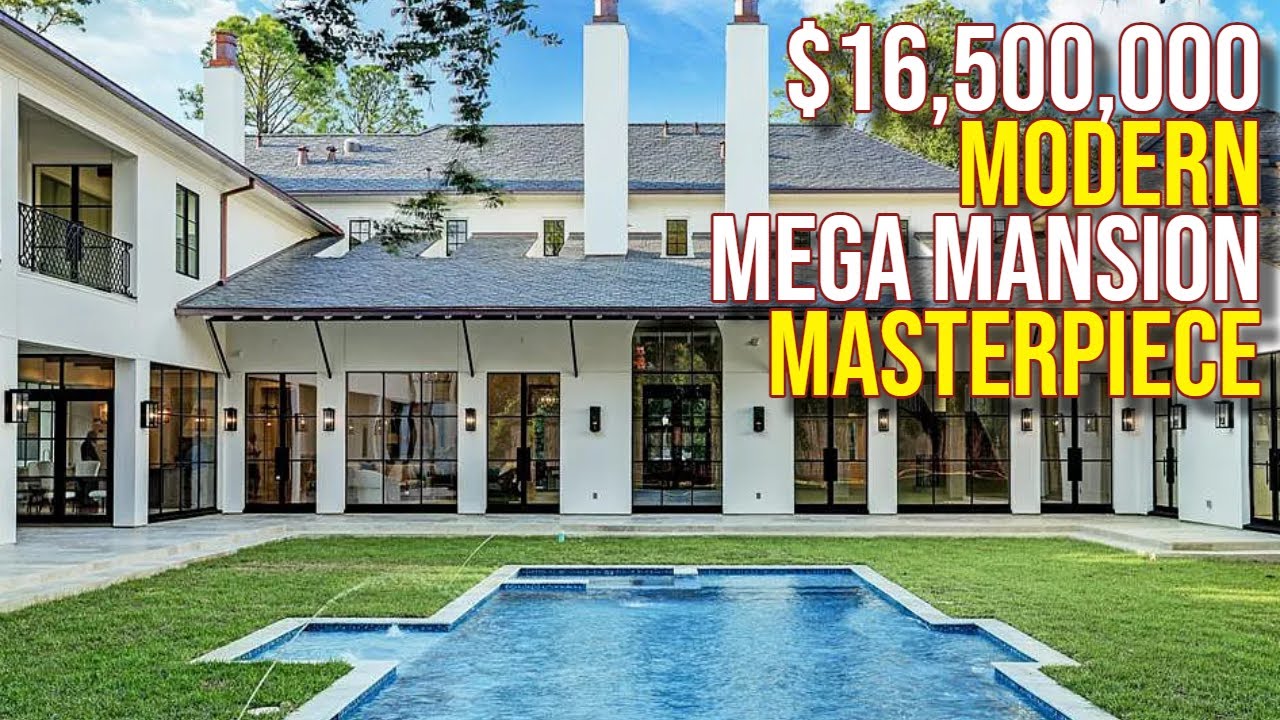 Reviewing $16,500,000 Modern Mega Mansion Masterpiece - YouTube