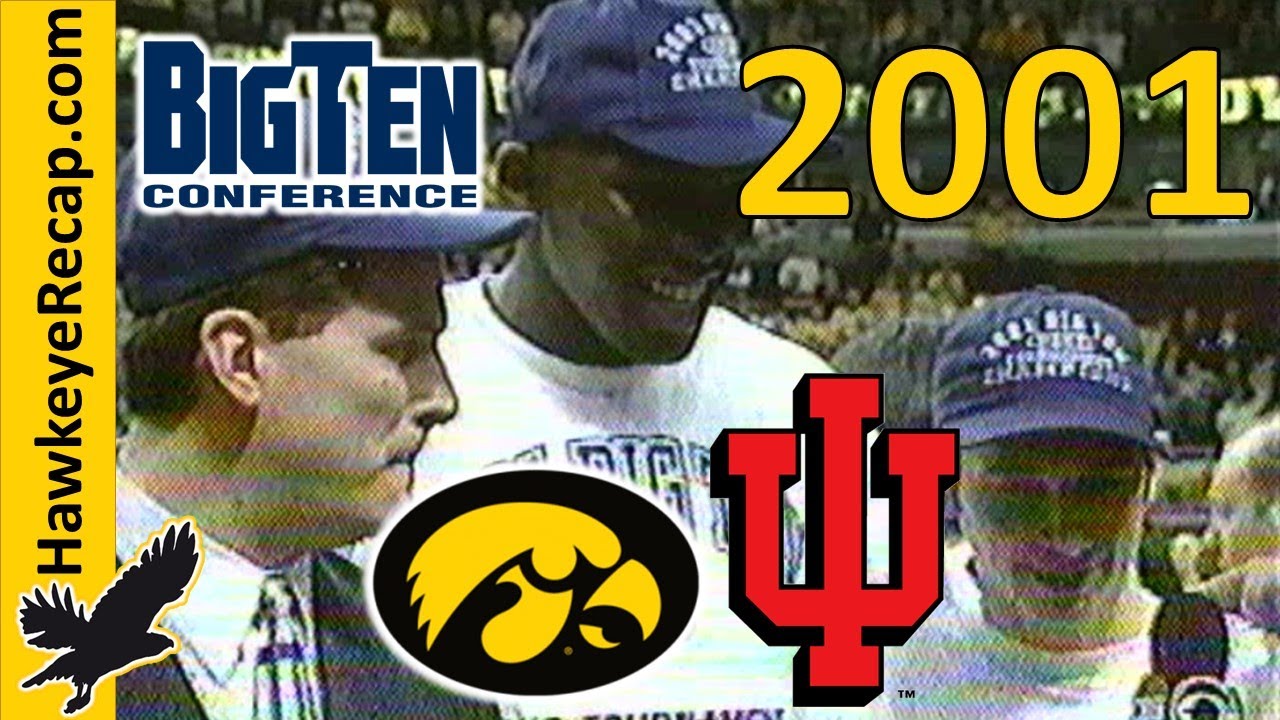 2001 Iowa Hawkeyes vs Indiana Hoosiers Big Ten Tournament Basketball ...